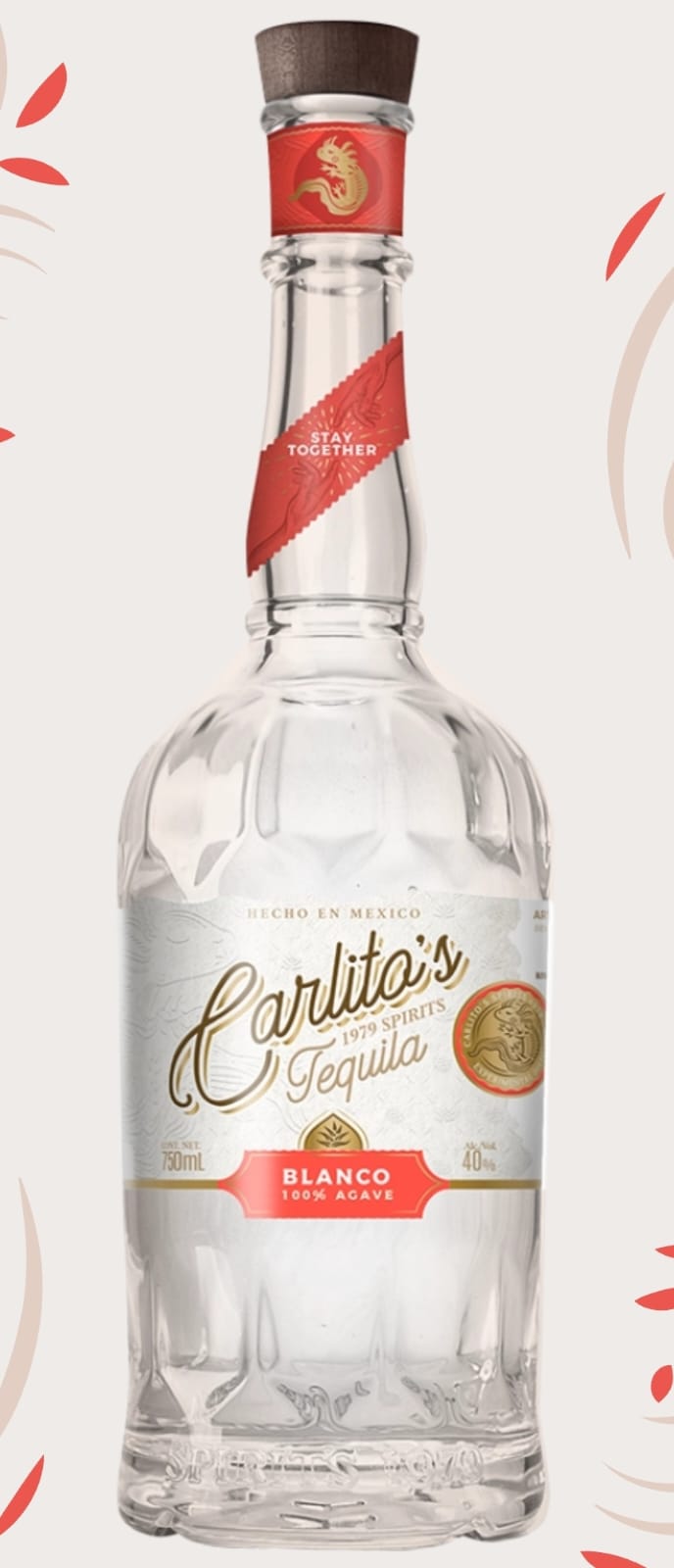 Tequila CARLITOS Blanco 100% Agave - 750ml – El Búho Tequilas