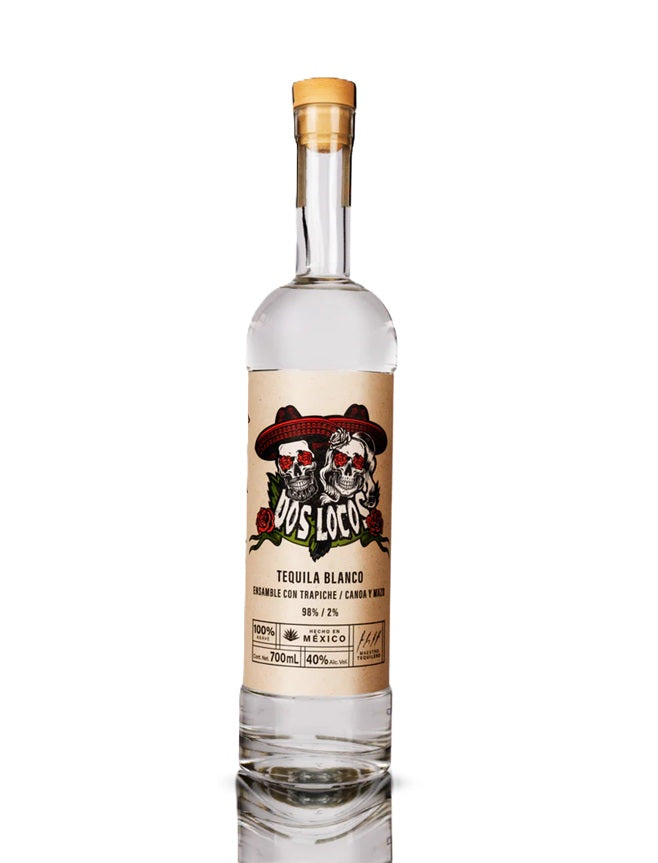 Tequila DOS LOCOS Blanco 100% Agave - 700ml Trapiche y Canoa y Mazo ...