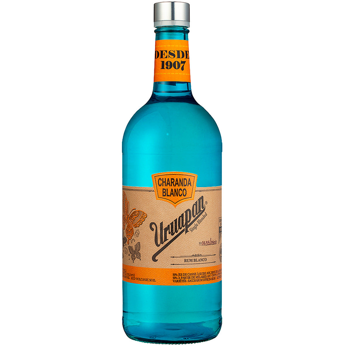 CHARANDA URUAPAN Azul - 1000 ml RON Agrícola – El Búho Tequilas