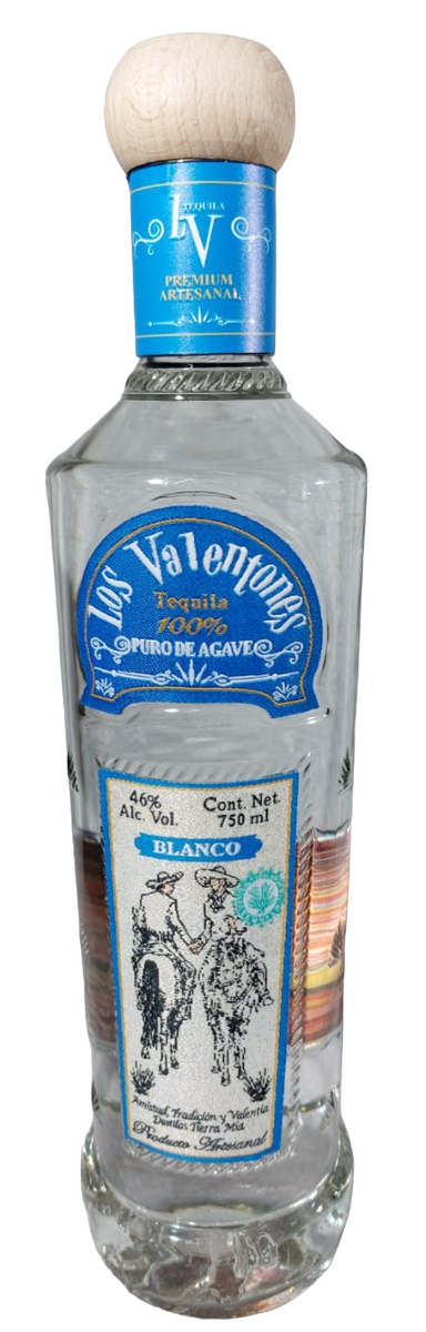 Tequila LOS VALENTONES BLANCO STILL STRENGHT 100% Agave - 750ml 46% al ...