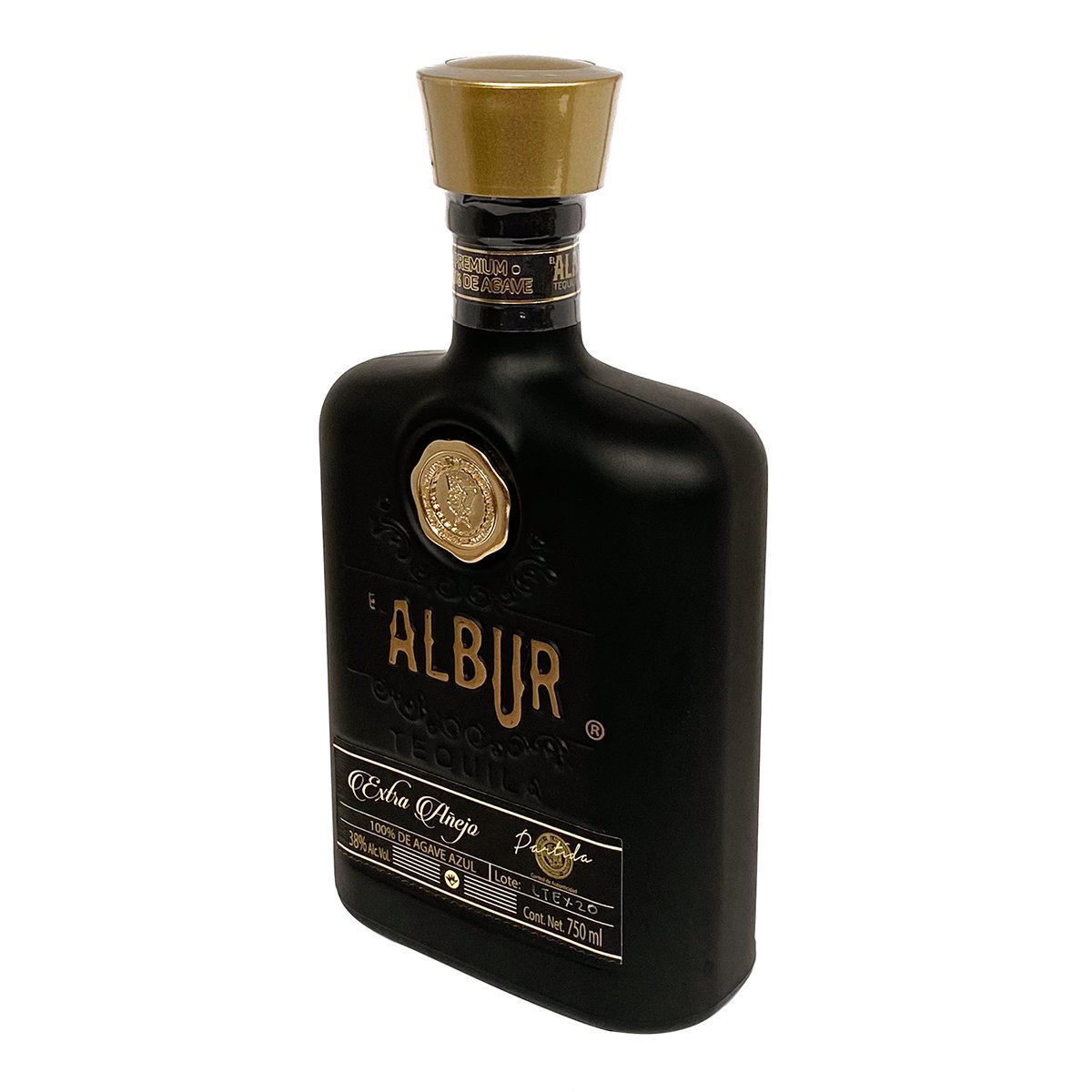 Tequila ALBUR BLACK Extra Añejo 100% Agave - 750ml – El Búho Tequilas