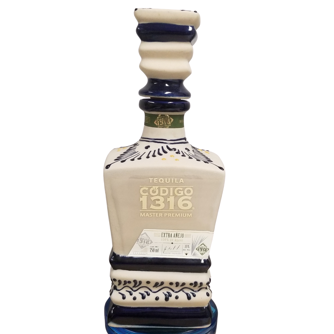 Tequila Codigo 1316 Extra Añejo Edición cerámica 100% Agave - 750ml ...
