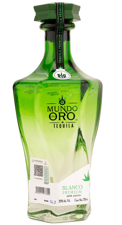 Tequila MUNDO DE ORO Blanco 100% Agave- 750ml – El Búho Tequilas
